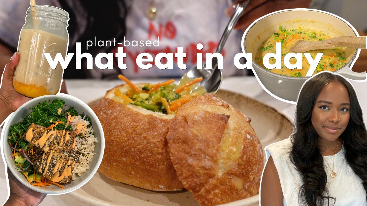 What I Eat In A Day Plant Based Tofu Recipe Easy Soup Broccoli