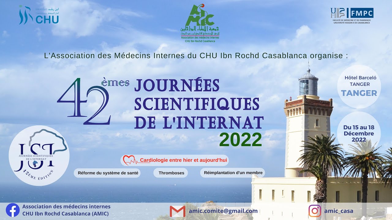 Best Of des 42èmes Journées Scientifiques de l'Internat 2022 Tanger ...