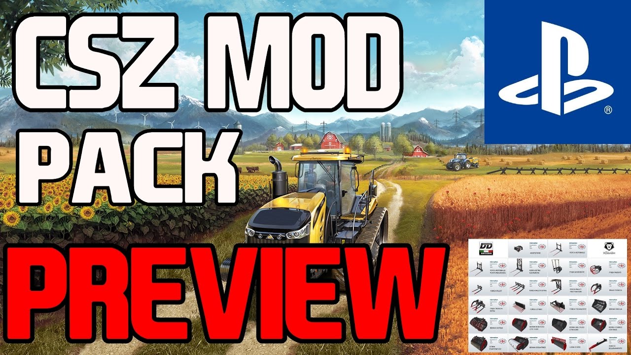 LS17 PS4 CSZ MOD PACK PREVIEW - YouTube