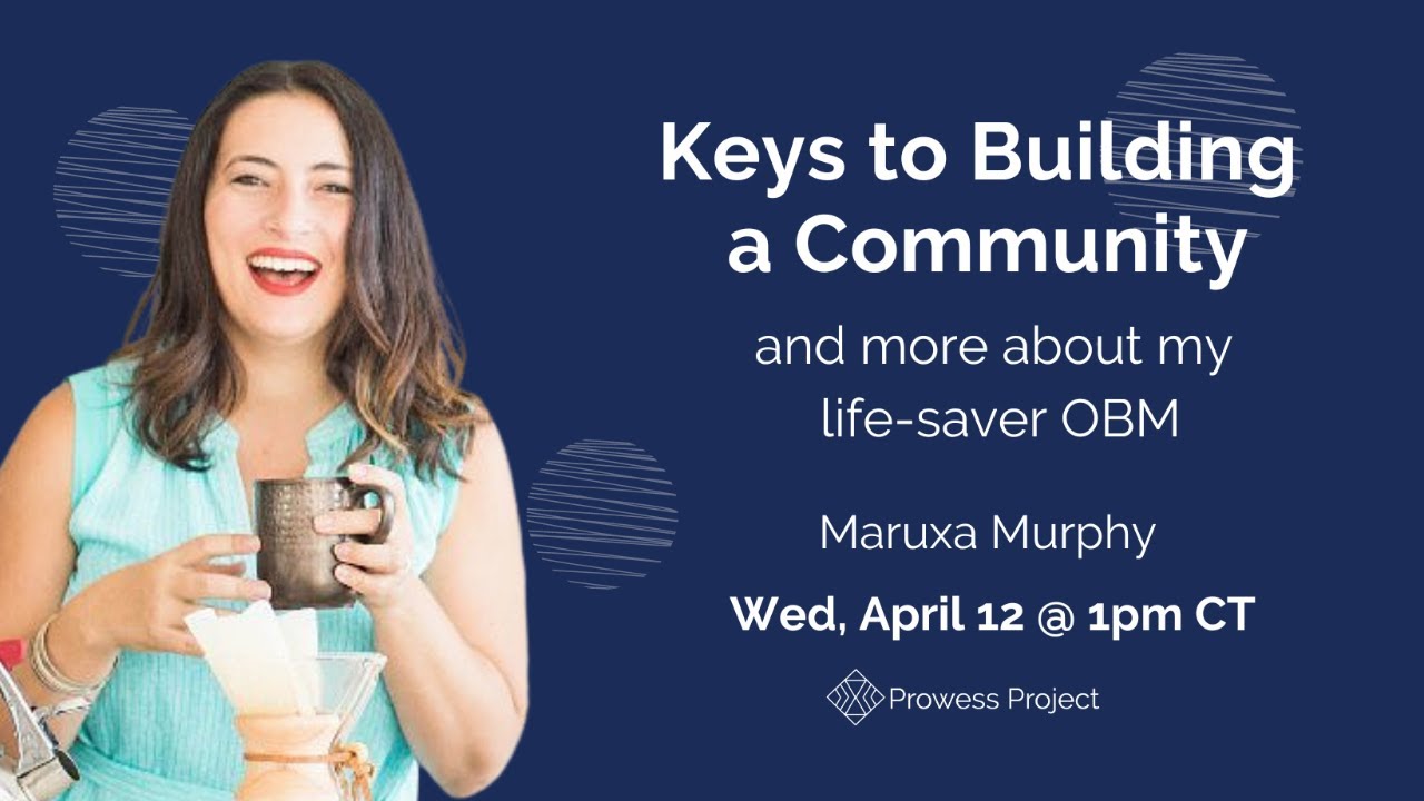 LIVE with Maruxa Murphy on building Communities - YouTube