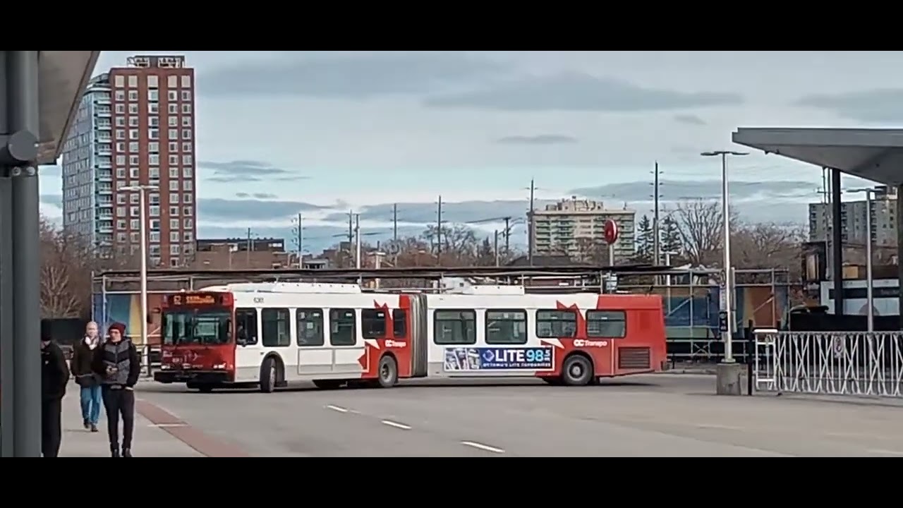 OC Transpo bus #6361, a 2008 New Flyer Industries D60LF on the 62 video ...