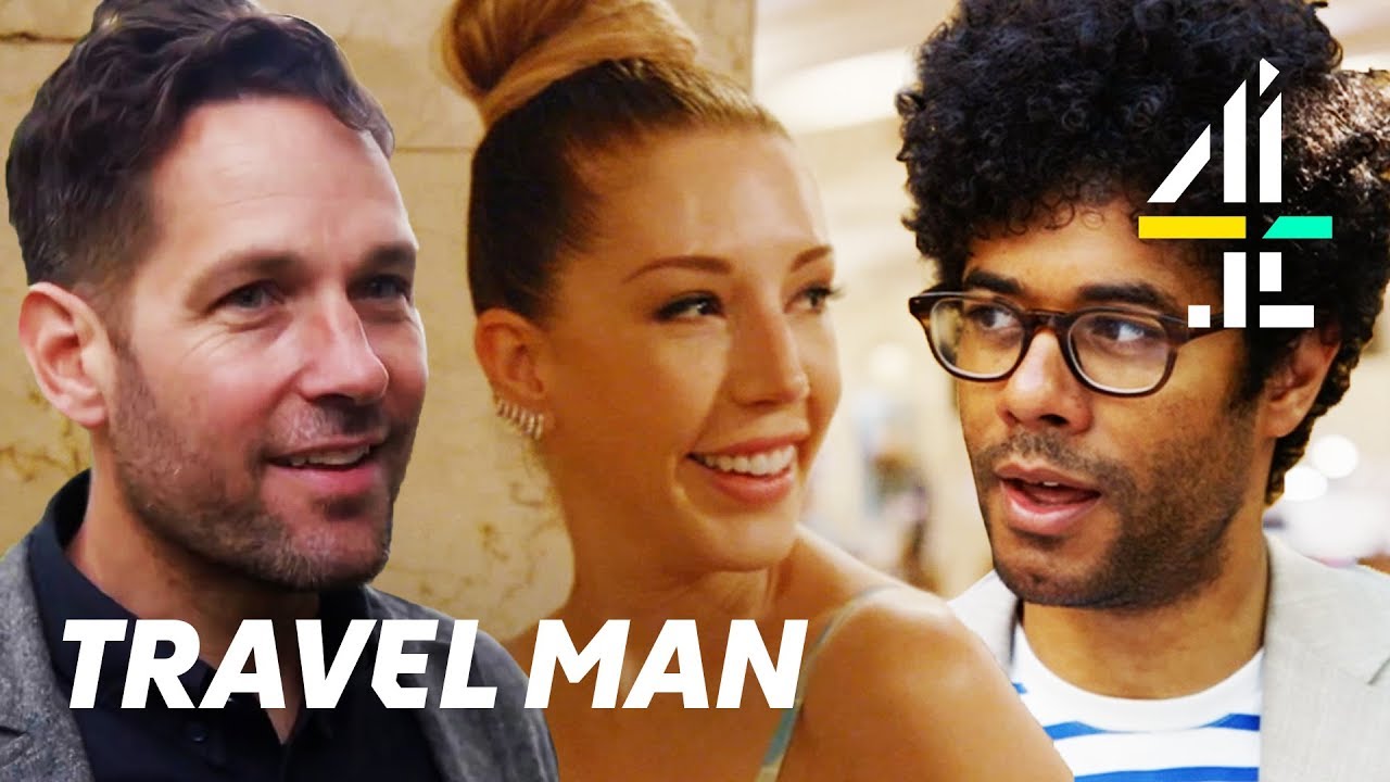 Richard Ayoade's WEIRDEST Activities on Travel Man with Paul Rudd ...