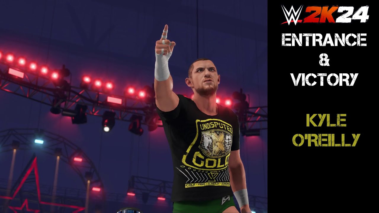 KYLE O'REILLY - CUSTOM ENTRANCE & VICTORY - WWE 2K24 #wwe2k24 # ...