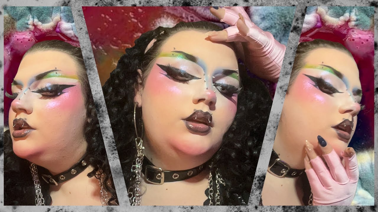 Alternative Holographic Look - DRAG MAKEUP TUTORIAL/GRWM - YouTube