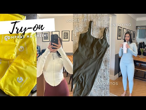 COMPRINHAS NA SHEIN, MELHOR MARCA DE LOOKS FIT, PROVANDO TUDO, REVIEW SINCERO E CONJUNTO ACADEMIA!