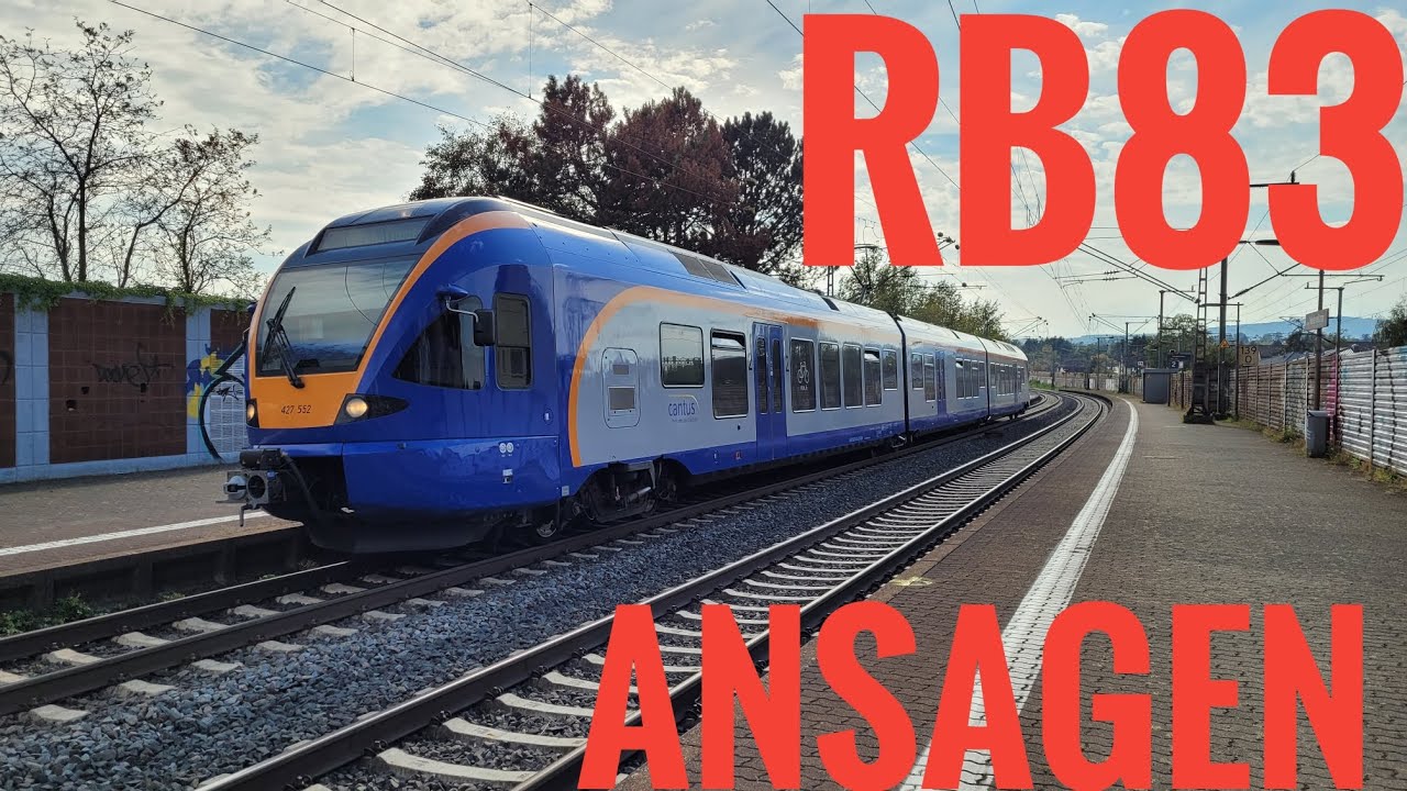 Ansage RB83 von Kassel Hauptbahnhof bis Göttingen - YouTube