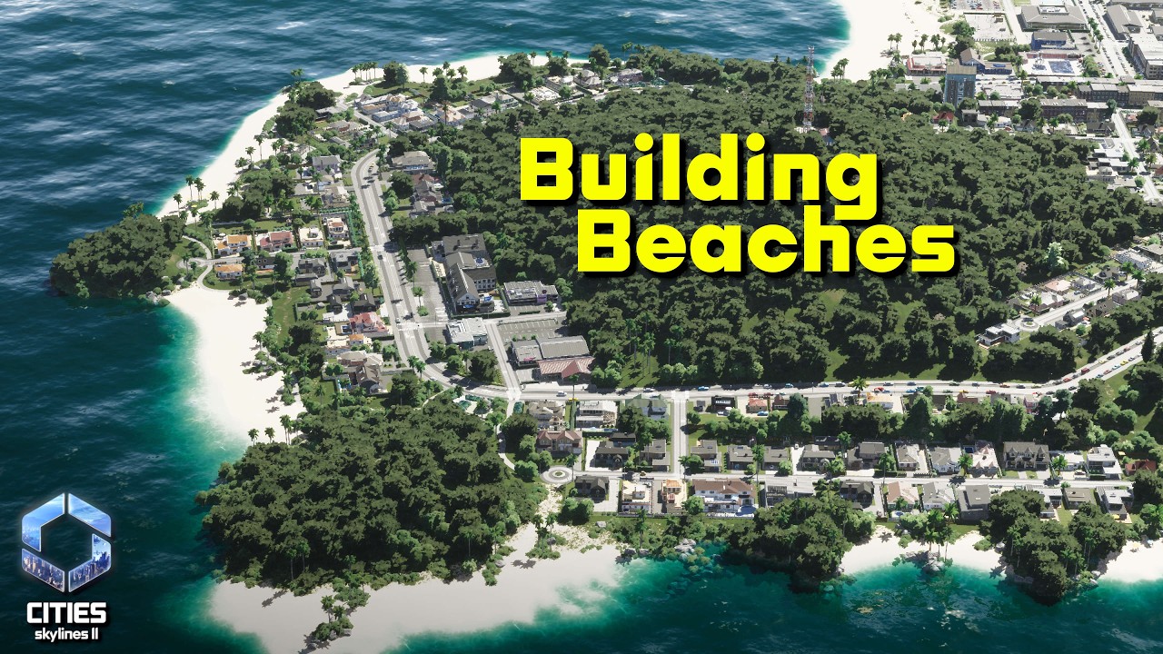 Most Beautiful Beach side Living in Cities Skylines II [Coral Reeches ...