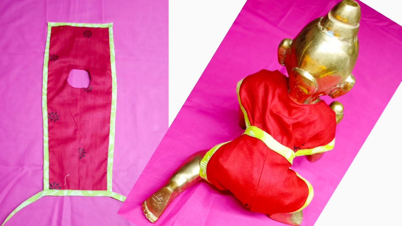 Laddu Gopal Nappy Dress Cutting and Stitching/ Laddu Gopal Nappy Dress ...