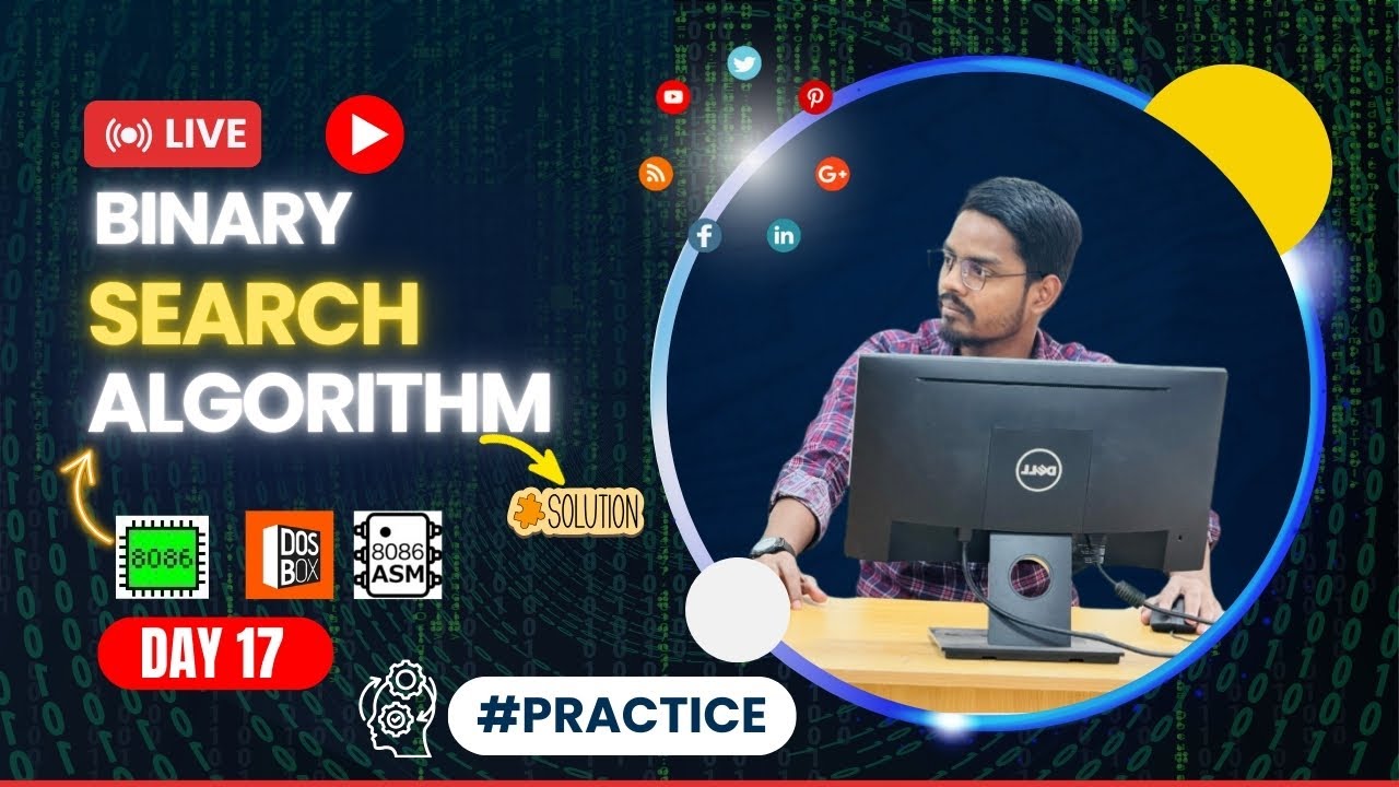 🔥 Binary Search Algorithm In Assembly Language Emu8086 Day 17🔥 Youtube 3832
