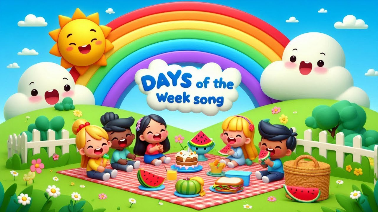 🎵 Clap Your Hands! Days of the Week Song for Children | Nursery Rhyme ...