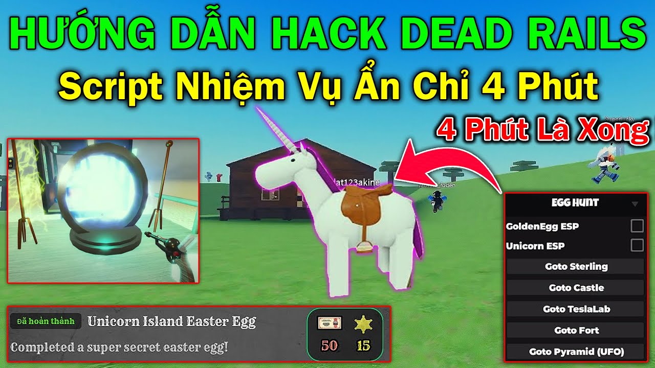 Cách hack deadrails Roblox - script hoàn thành nhiệm vụ ẩn Unicorn ...