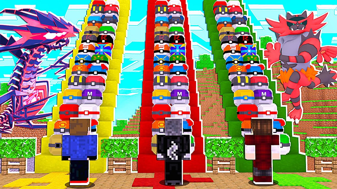 SUBINDO A ESCADA DAS NOVAS LUCKY PIXELMON DE POKÉMON INICIAL vs ...