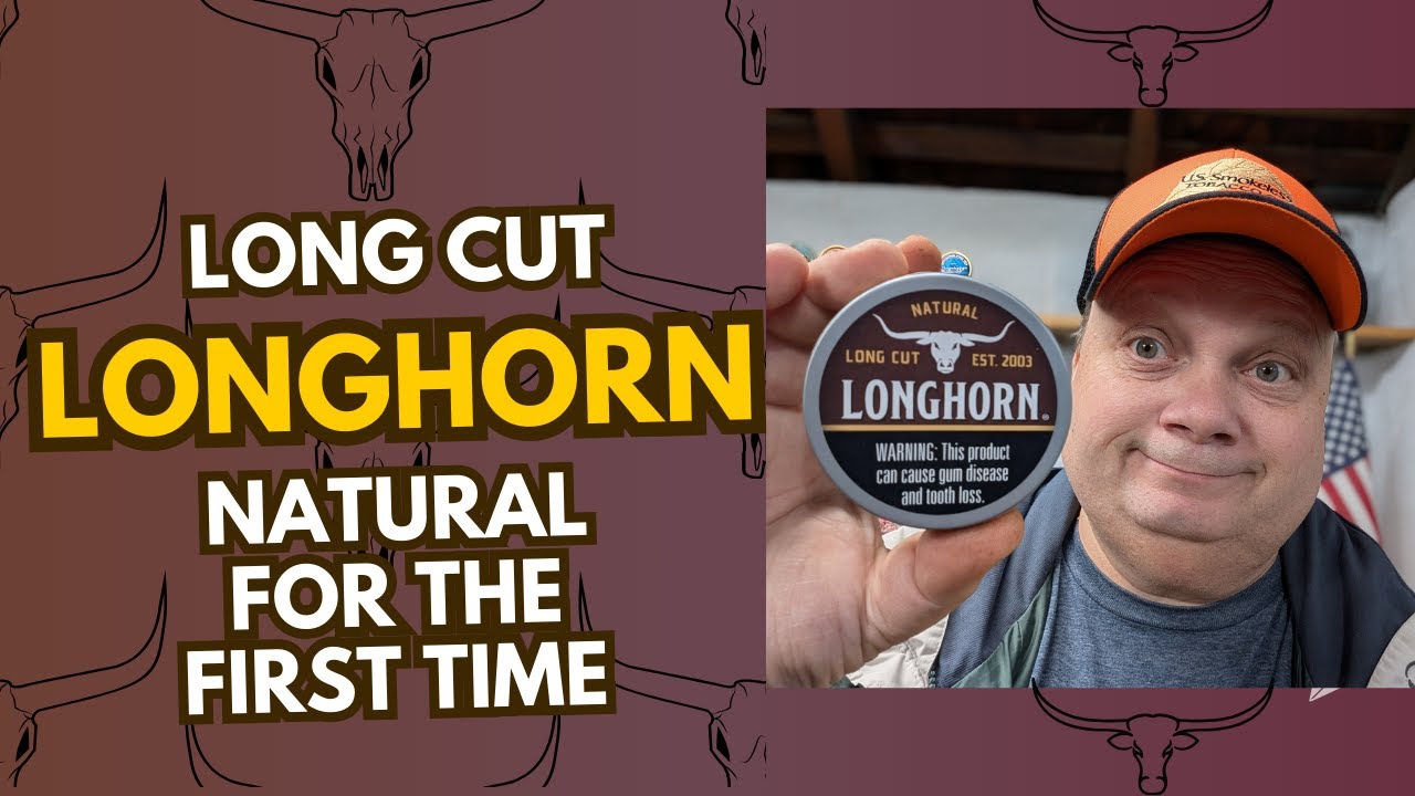 Longhorn Long Cut Natural Moist Snuff Dipping Tobacco Review - YouTube