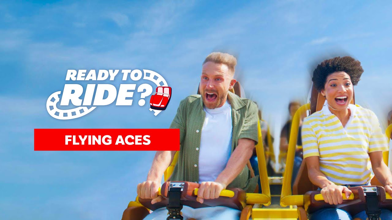 The World's Tallest Non-Inverted Loop! Flying Aces at Ferrari World Yas ...