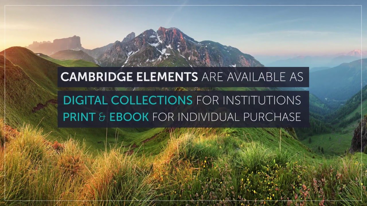 Introducing Cambridge Elements - YouTube