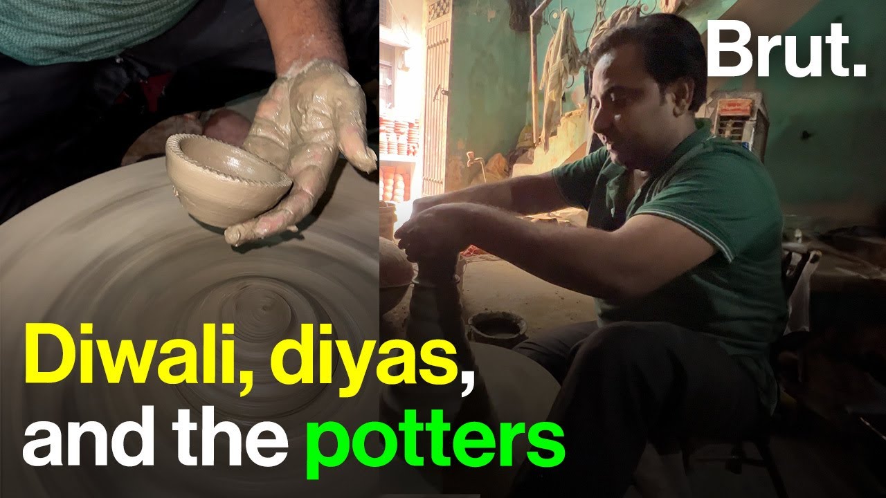 Diwali, diyas, and the potters - YouTube