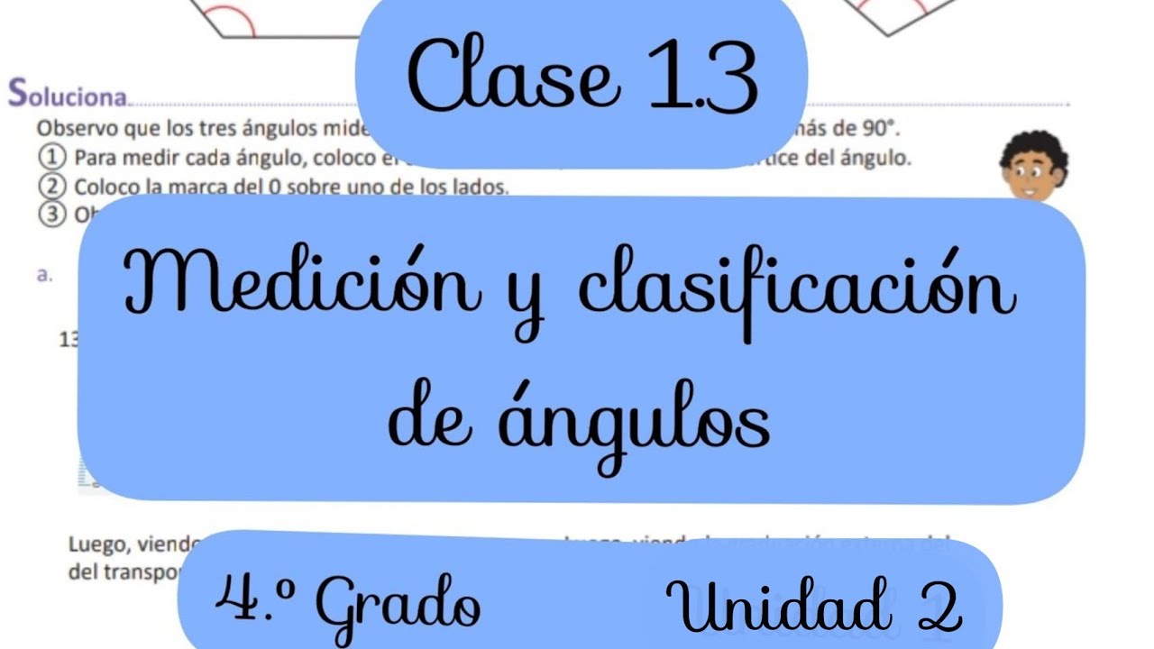 Medición y clasificación de ángulos | 4o Grado (Unidad 2) - YouTube