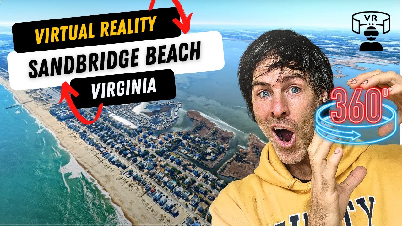 🌐INTERACTIVE Virtual Reality Tour of Sandbridge Beach, Virginia in ...