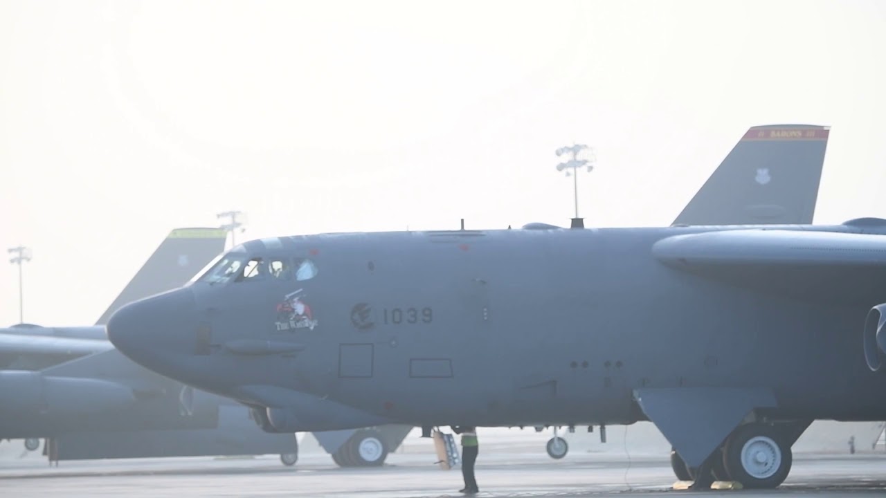 Pilots from the 69th Bomb Squadron prepare for a flight for a Bomber ...