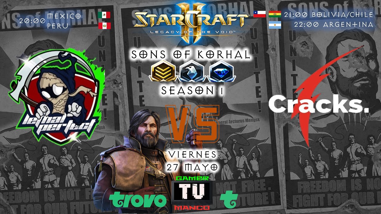 Starcraft 2 2022 Clan War Lp vs Cracks Sons of Korhal - YouTube