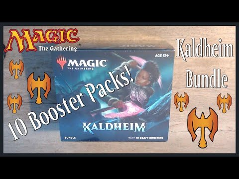 Opening a Magic the Gathering Kaldheim Bundle! 10 Booster Packs! - YouTube