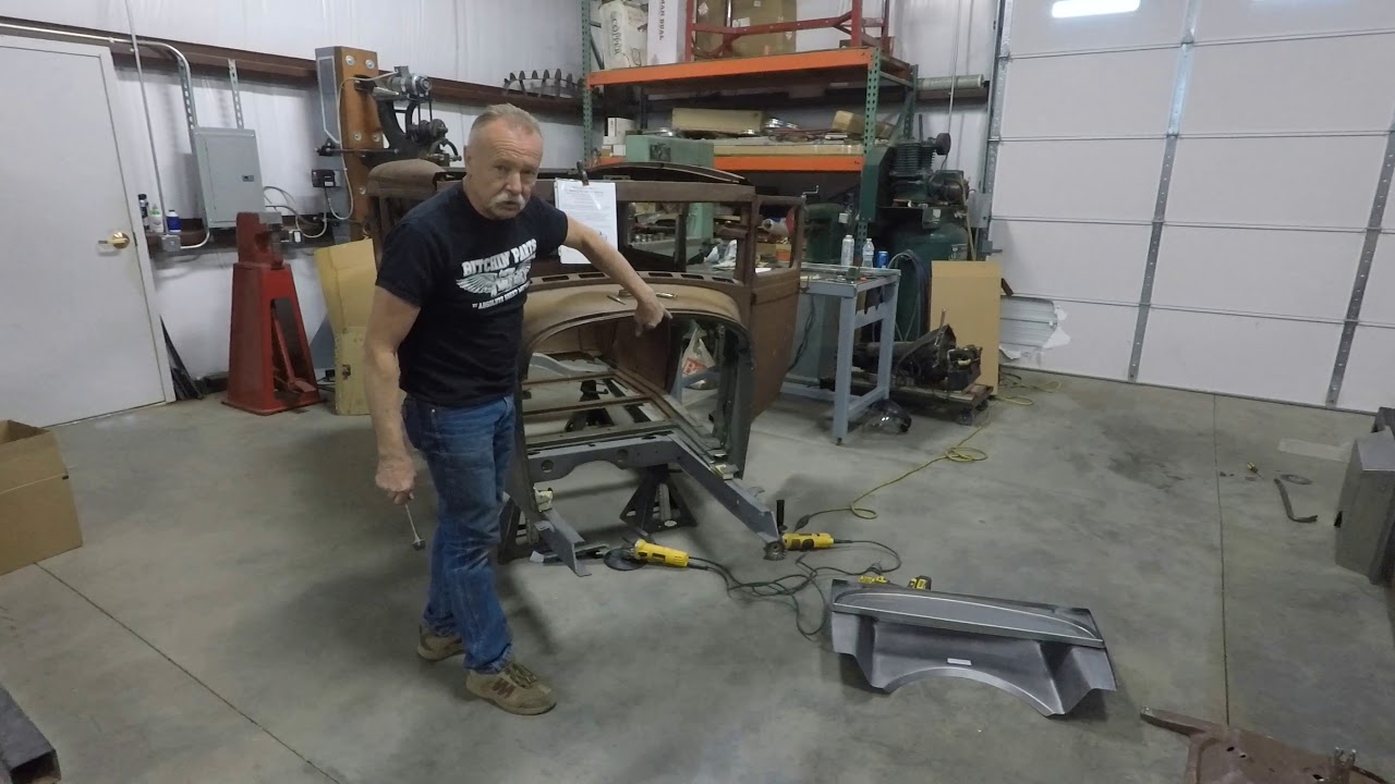 1928 1929 Ford Model A Complete Firewall Installation - YouTube