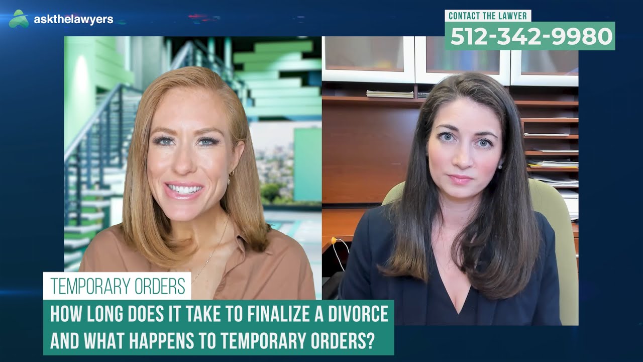Understanding Temporary Orders in a Texas Divorce | Interview with Erin ...