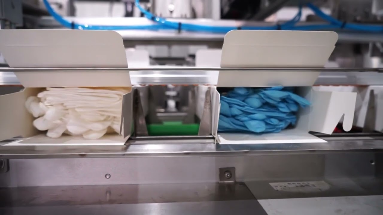 WSL-Full Automatic Glove Packing Machine - YouTube