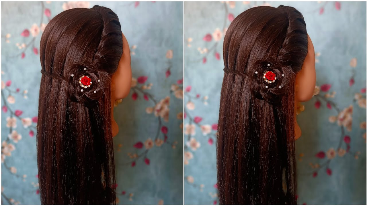 Simple and Beautiful Hairstyles for Girls | Elegant Wedding Looks ...