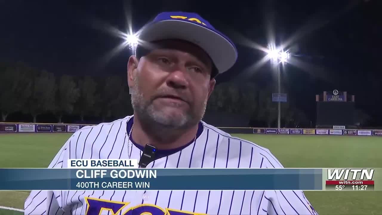 College Baseball: Cliff Godwin wins 400th-career game as East Carolina ...