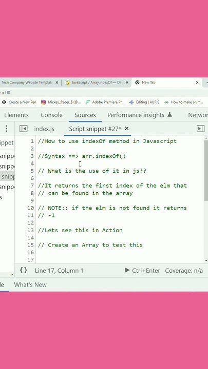 Javascript String Indexof Method Javascript Array Indexof Method