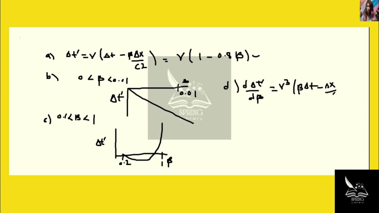 [Physics] Temporal separation between two events. Events and occur with the following spacetime ...