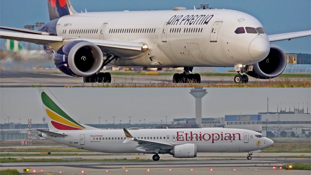 FRANKFURT AIRPORT PLANESPOTTING AUGUST 2023 - ETHIOPIAN AIRLINES 737 MAX AND MCDONNELL DOUGLAS ...