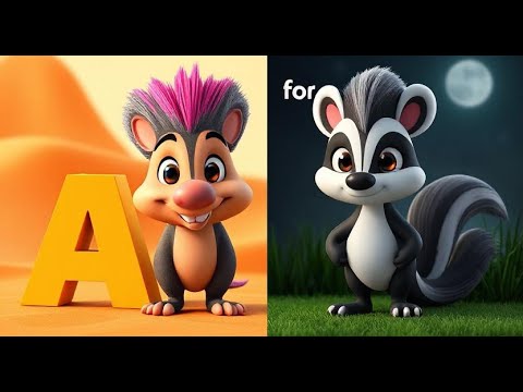 ABC Bedtime Story 🌙📖 | A for Aardvark to Z for Zorille | Gentle ...
