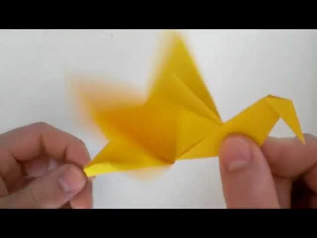 How To Make Origami Crane That Flaps Its Wing