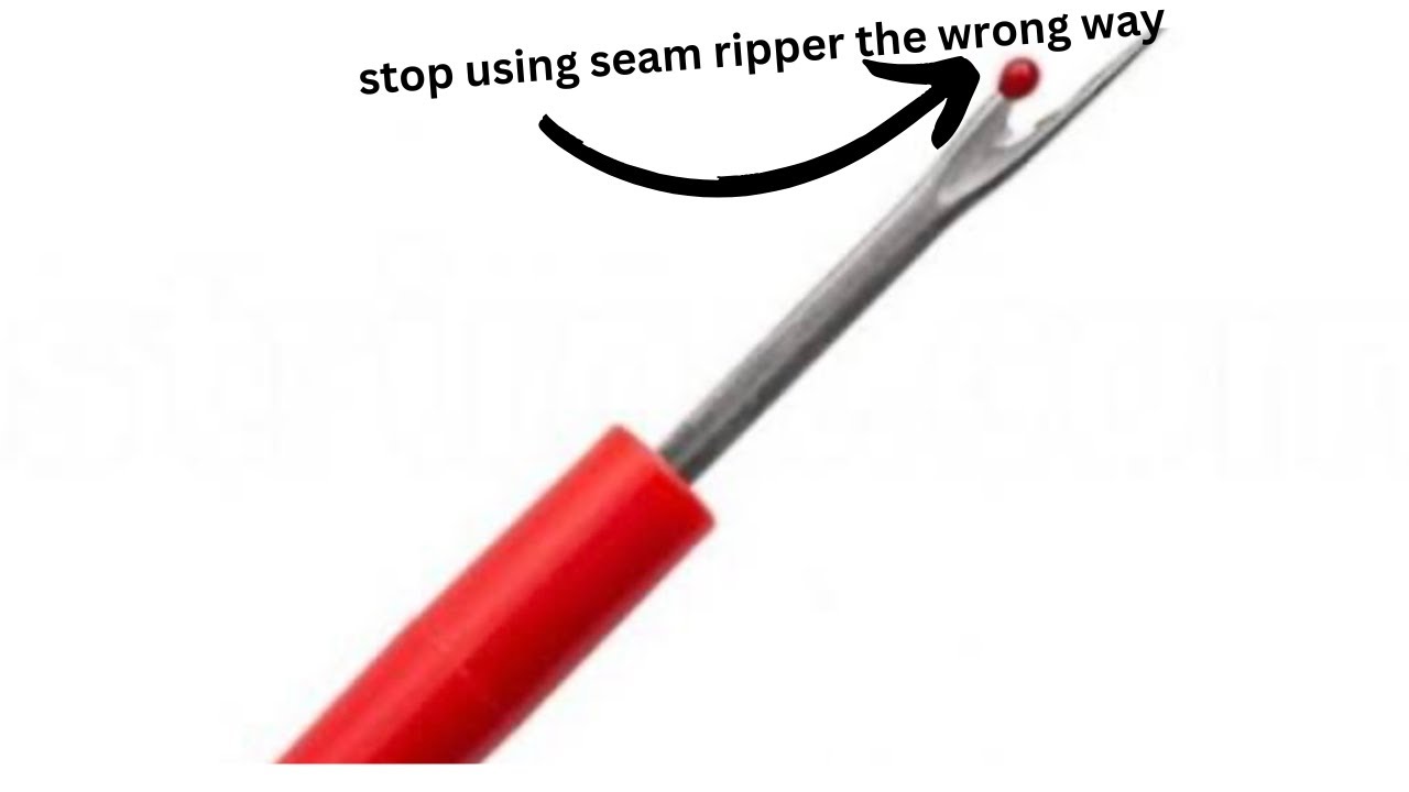 Pro Tips- the simplest way to use seam ripper // secret of the red dot ...