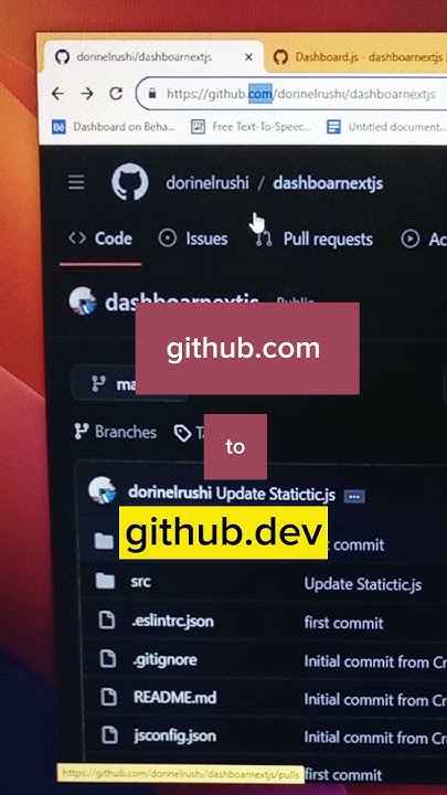 Using the GitHub Web Based Editor #coding #shorts #softwareengineer - YouTube