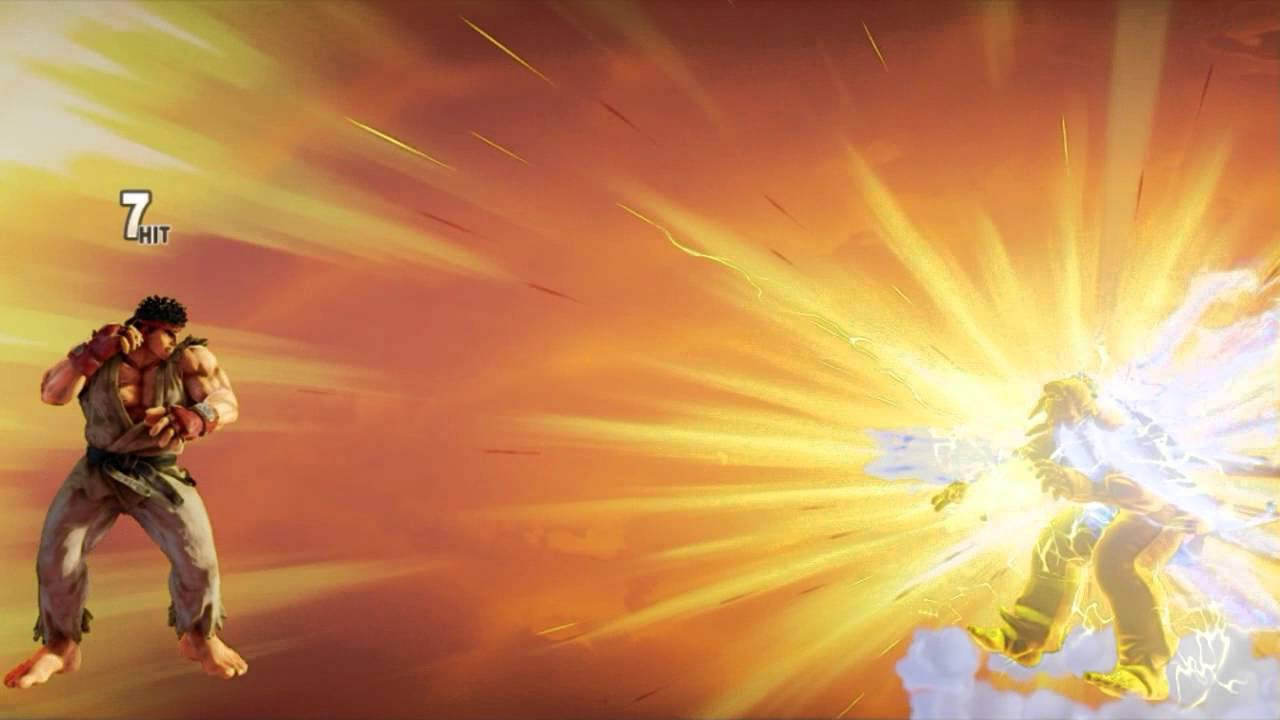 Street Fighter 5 - Ryu Critical Art 2 Denjin Hadoken - YouTube