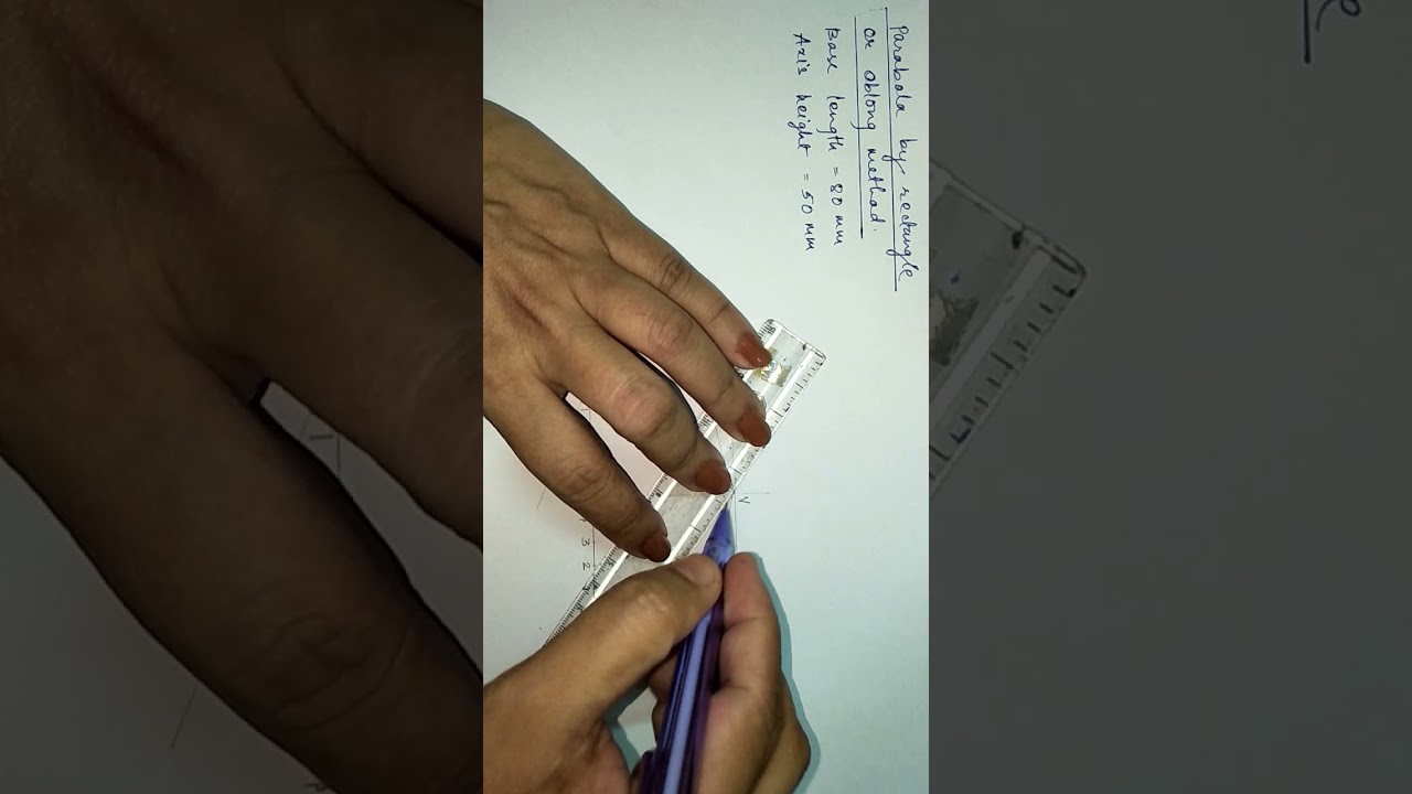EG - To draw a parabola by rectangle or oblong method. - YouTube