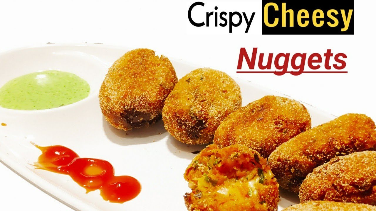 Nuggets Recipe | Veg Crispy Cheesy nuggets | Potato Nuggets Recipe in ...