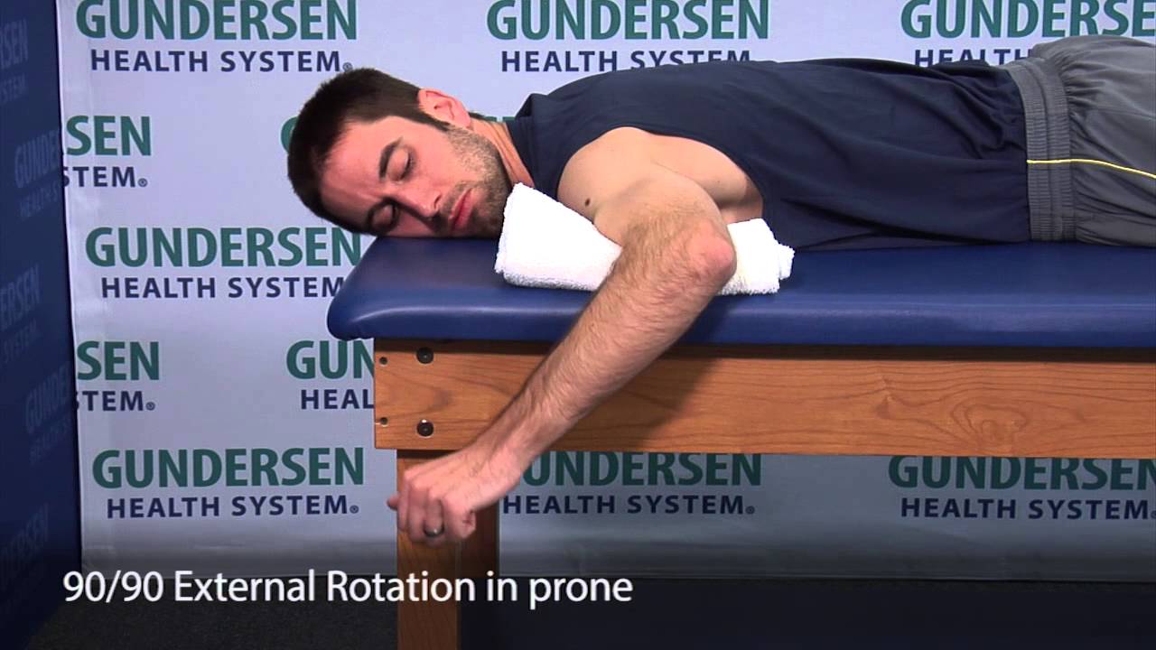 90/90 External Rotation Strengthening - YouTube