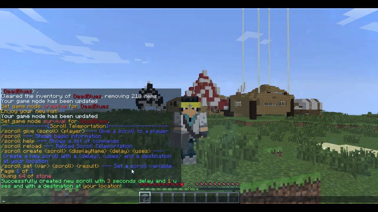 [ปลั๊กอิน] Minecraft plugin : Scroll Teleportation - YouTube
