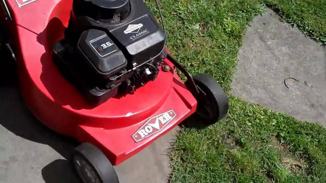 4 Stroke Rover Lawn mower - YouTube