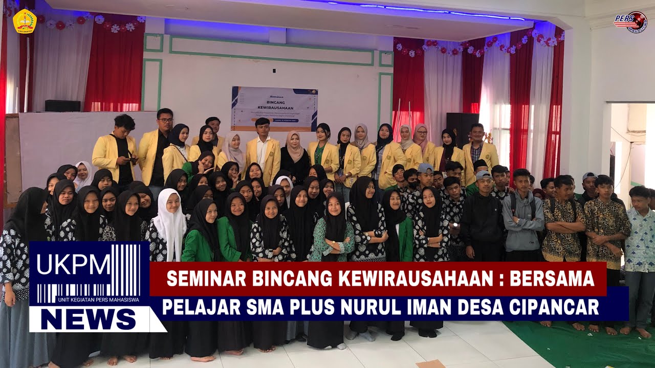 UKPM NEWS : BINCANG KEWIRAUSAHAAN BERSAMA PELAJAR SMA PLUS NURUL IMAN ...