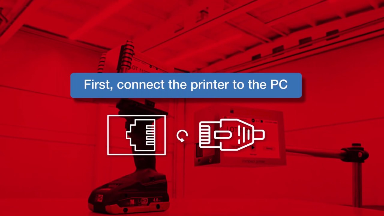 How to connect your edding compact printer to your network - YouTube