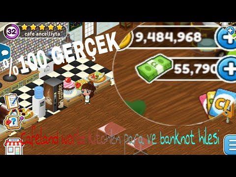 Cafeland hile|World kitchen |Para ve Banknot hilesi |%100||AndroiDgame
