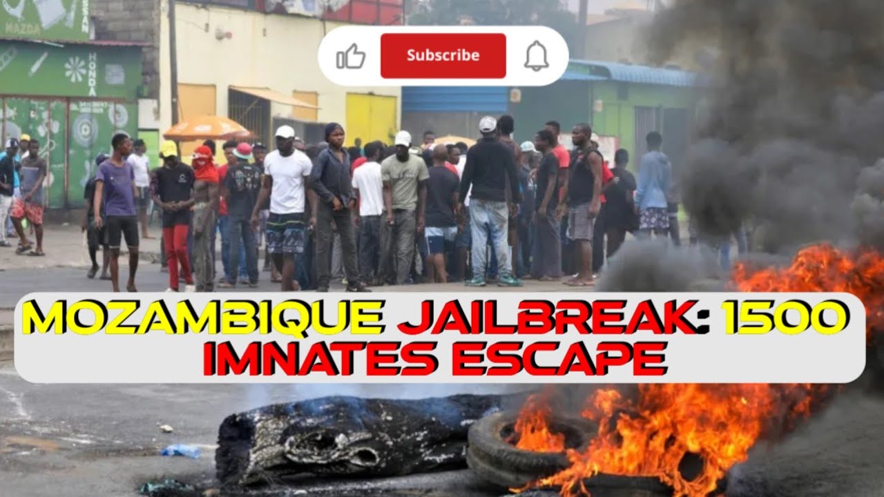 AT LEAST 1500 INMATES ESCAPE FROM MOZAMBIQUE JAIL. - YouTube
