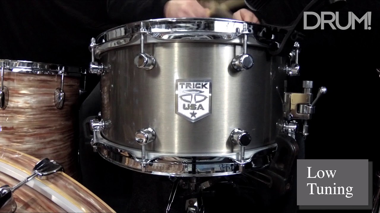 Drum Demo: Trick Precious Metals Titanium Snare Drum - YouTube