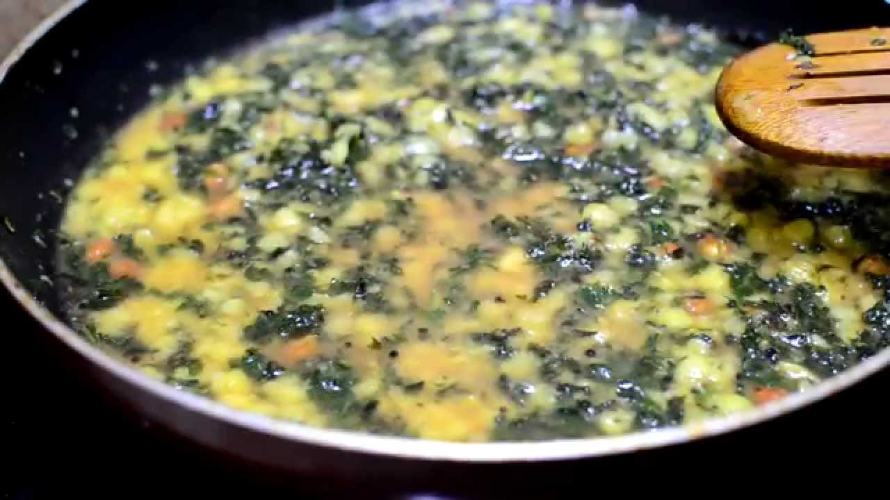 Kempu Rajagiri/Dantu soppu/Mudde palya - Bachelor's Recipe - YouTube