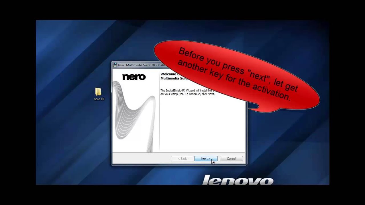 Nero 10 installation and free activation - YouTube